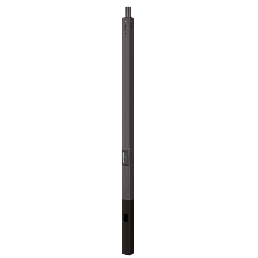 20 Foot 4 Inch Direct Burial Straight Square Steel Pole 11G WSD-DBS20F ...